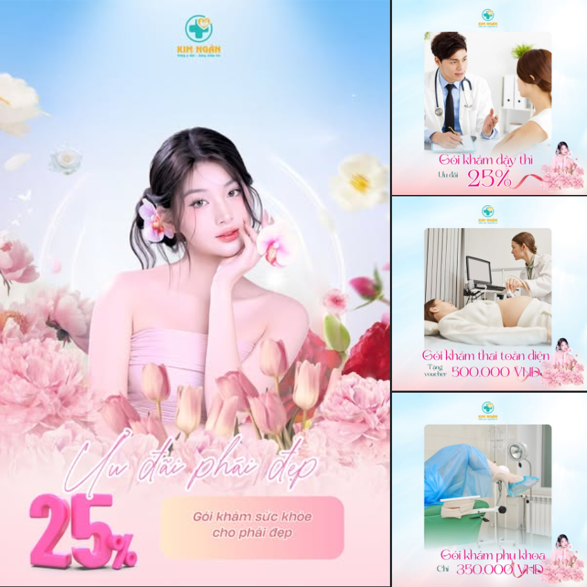 PHỤ NỮ LÀ PHẢI KHÁM - KHÁM ĐỂ KHỎE, ĐỂ XINH, ĐỂ AN TÂM - Phòng Khám Đa Khoa Kim Ngân